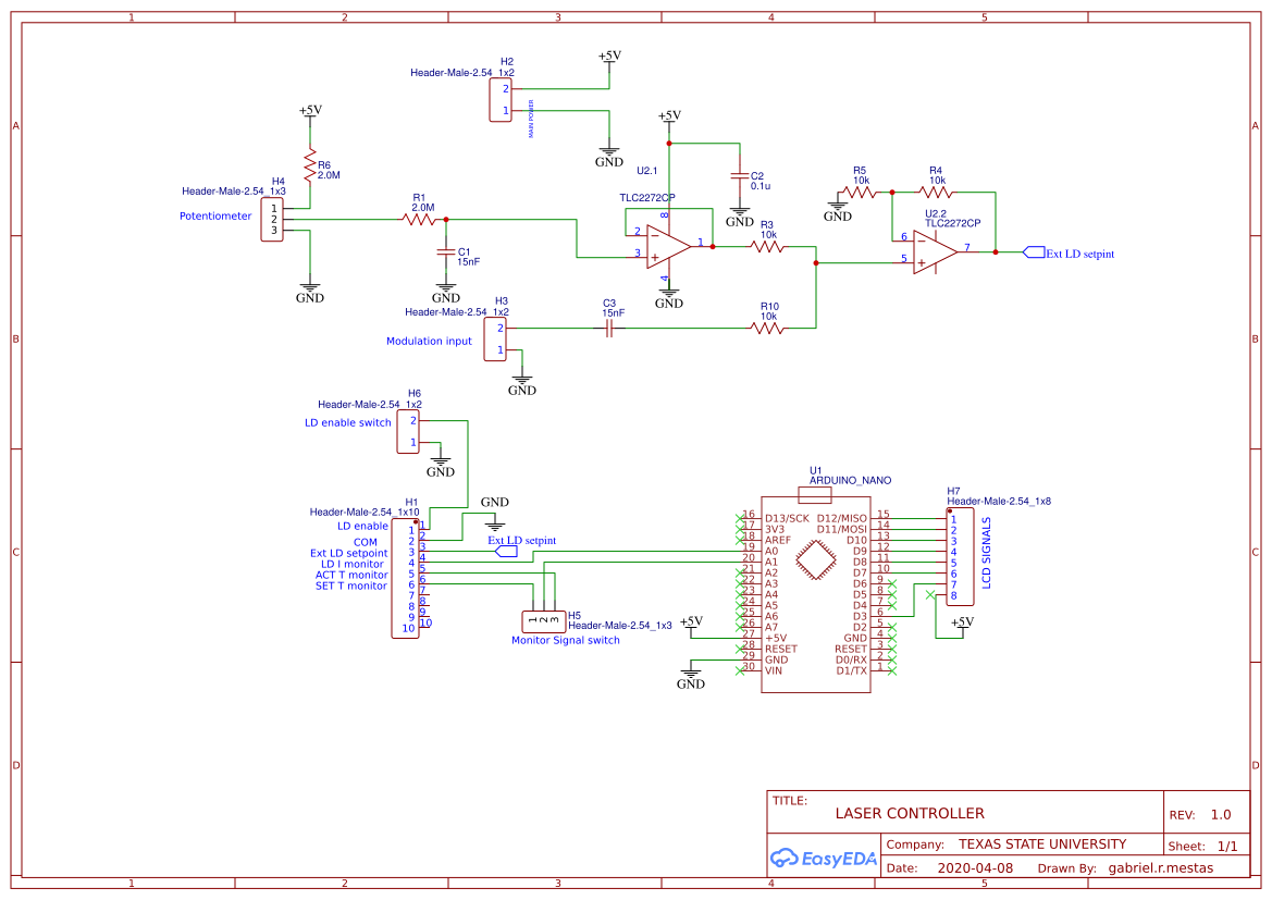 LDTC controller circuit - Platform for creating and sharing projects - OSHWLab