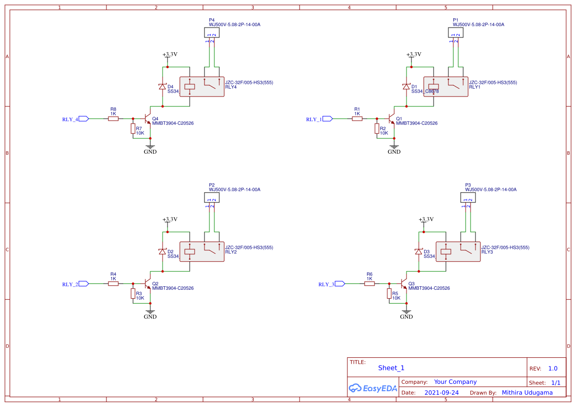 placa 1 (4 relays) - OSHWLab
