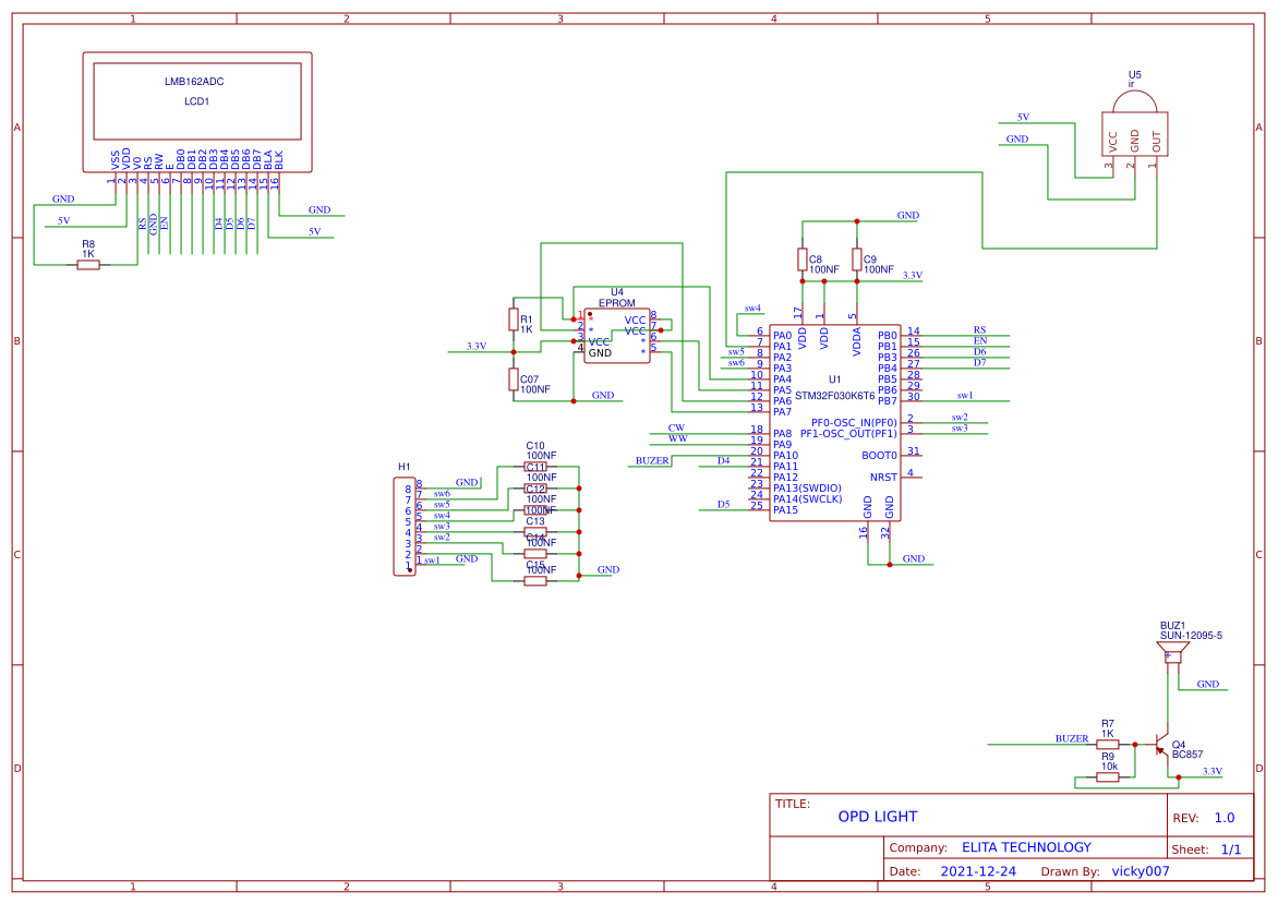 OPD LIGHT - EasyEDA open source hardware lab