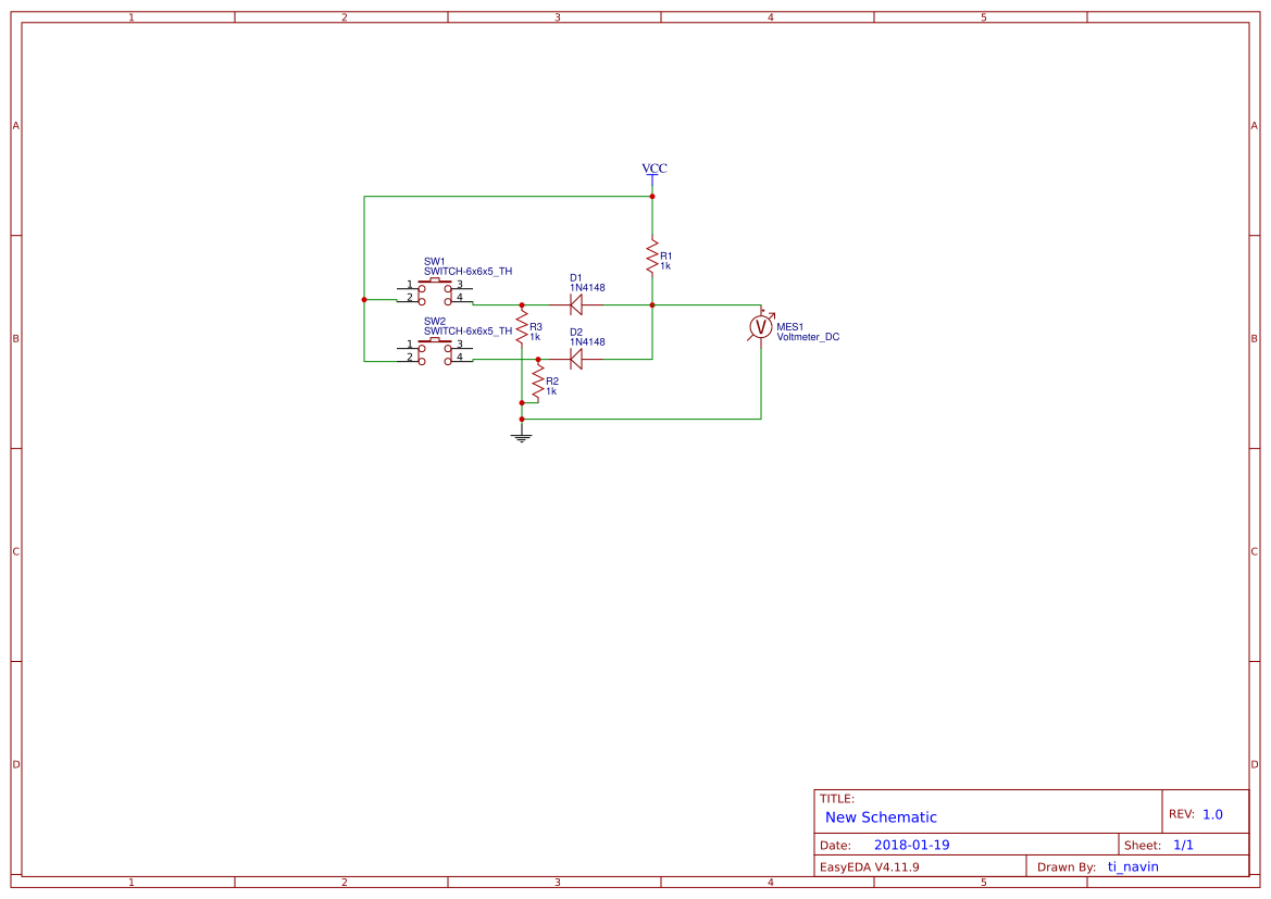 diode AND gate - EasyEDA open source hardware lab