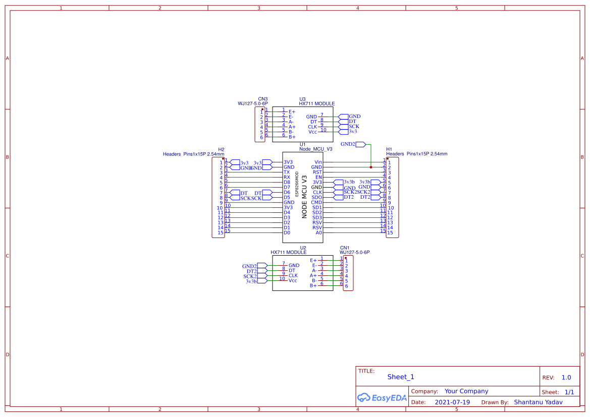 Weight sensing node MCU - OSHWLab