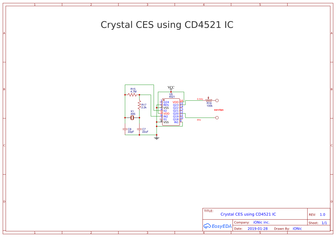 CES(Cranial Electro-Stimulation) Circuits - OSHWLab