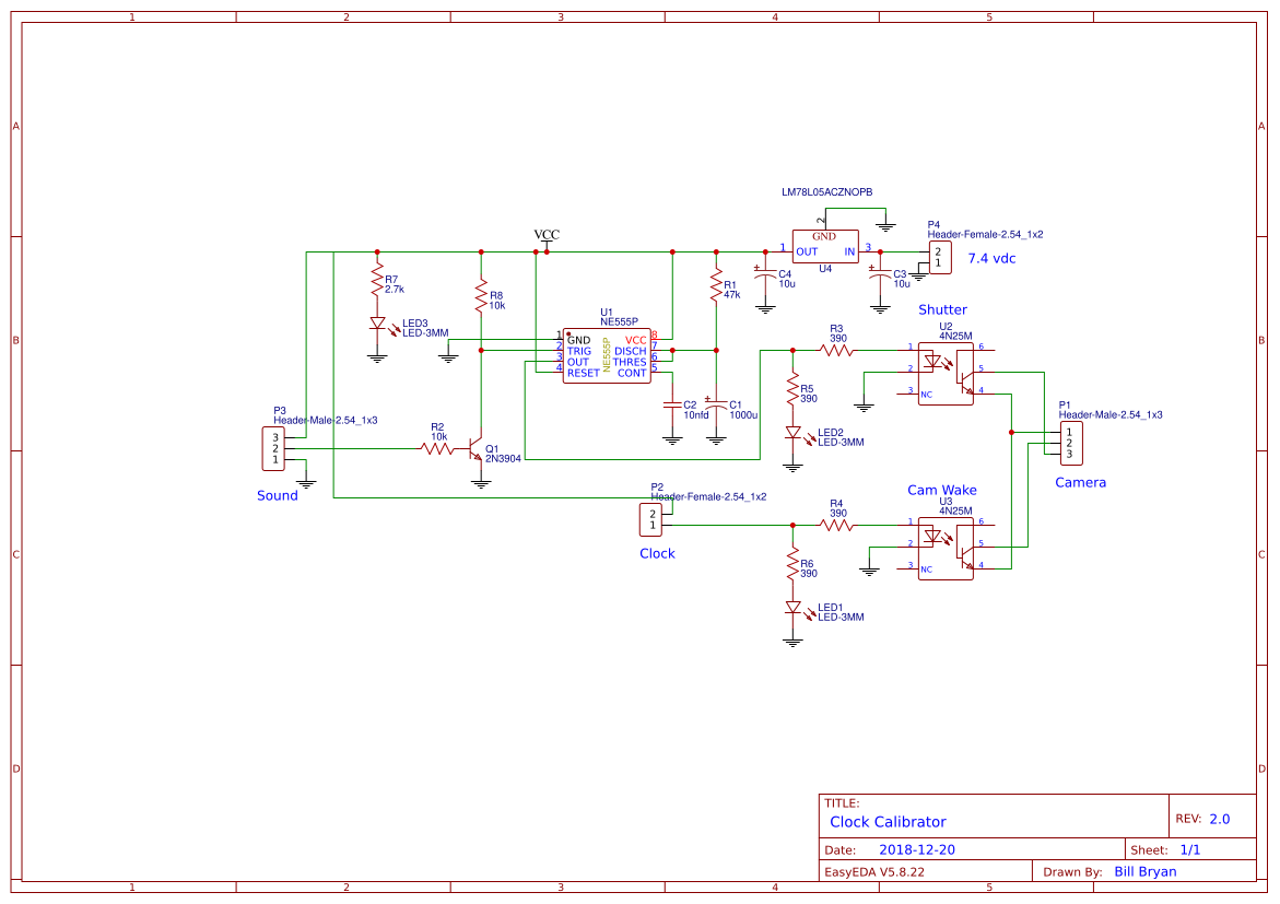 Clock calibrator - EasyEDA open source hardware lab
