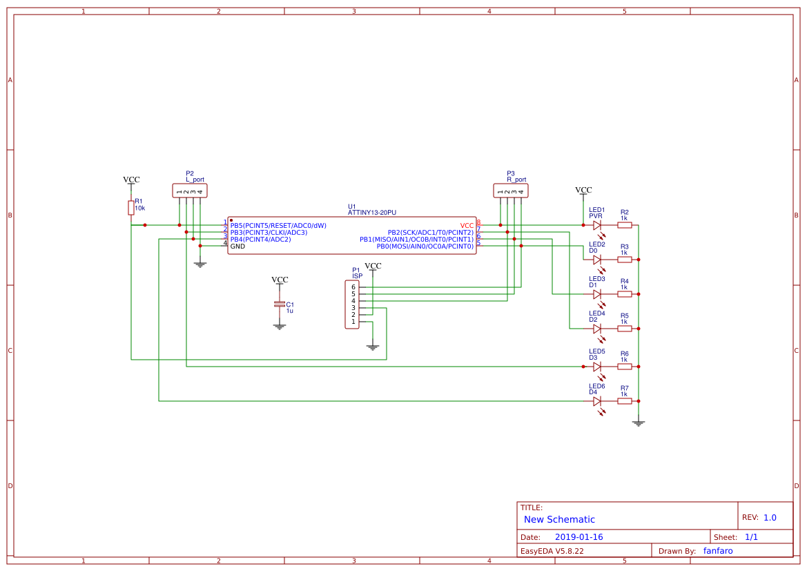Attiny13_shild - OSHWLab