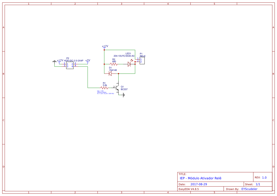 IEP - Modulo Ativador Rele - OSHWLab