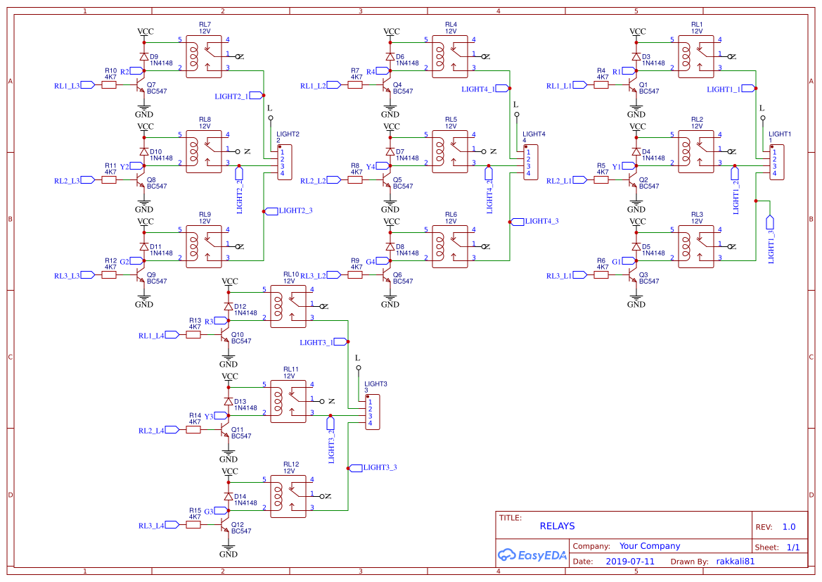 TRAFFIC LIGHTS BY PIC16F628A - EasyEDA open source hardware lab