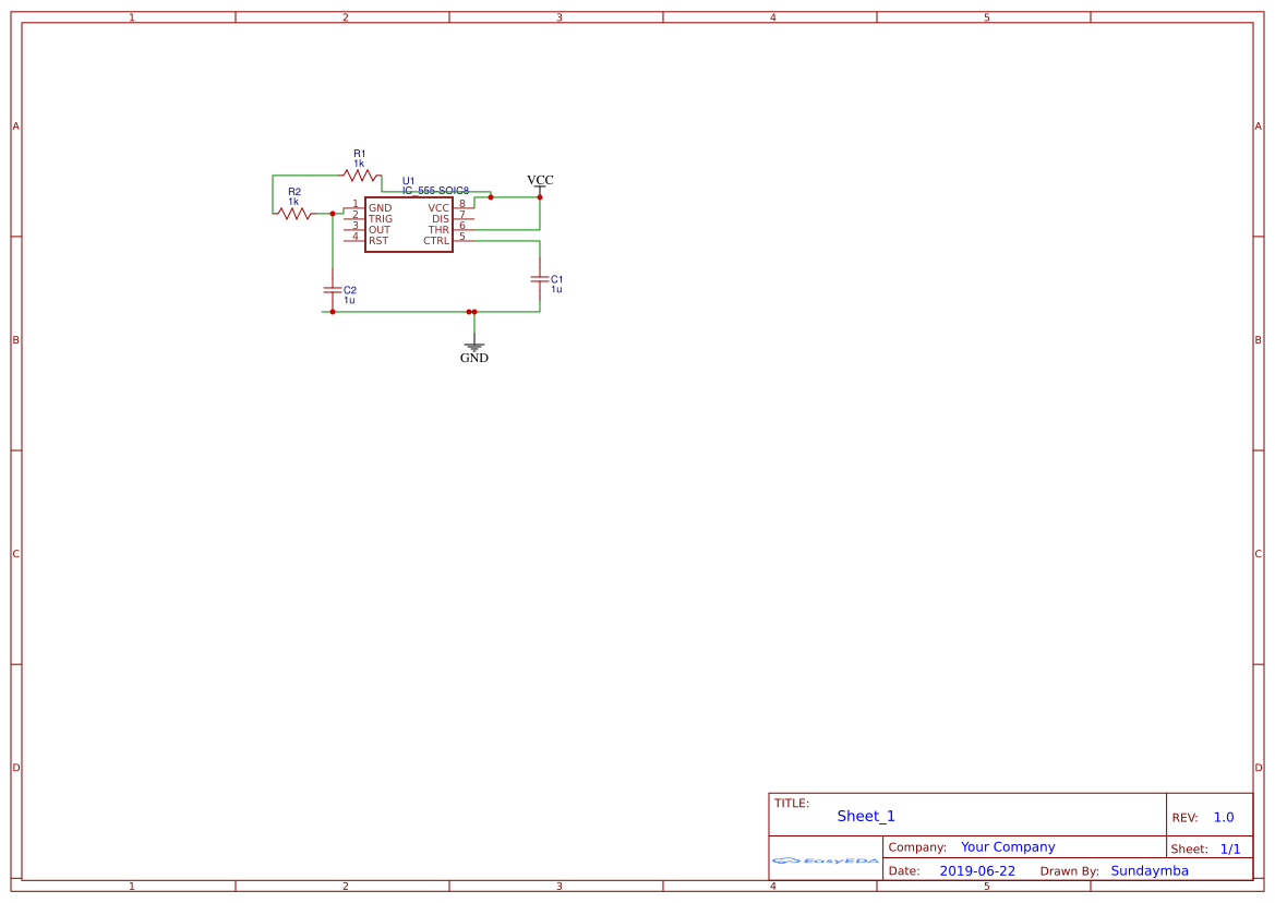 555 TIMER - EasyEDA open source hardware lab