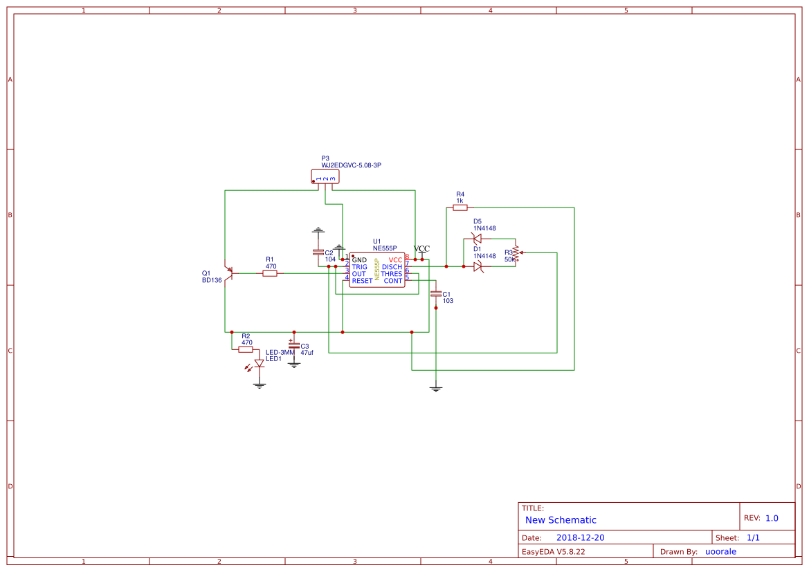 PWM dimmer NE555 1A - EasyEDA open source hardware lab