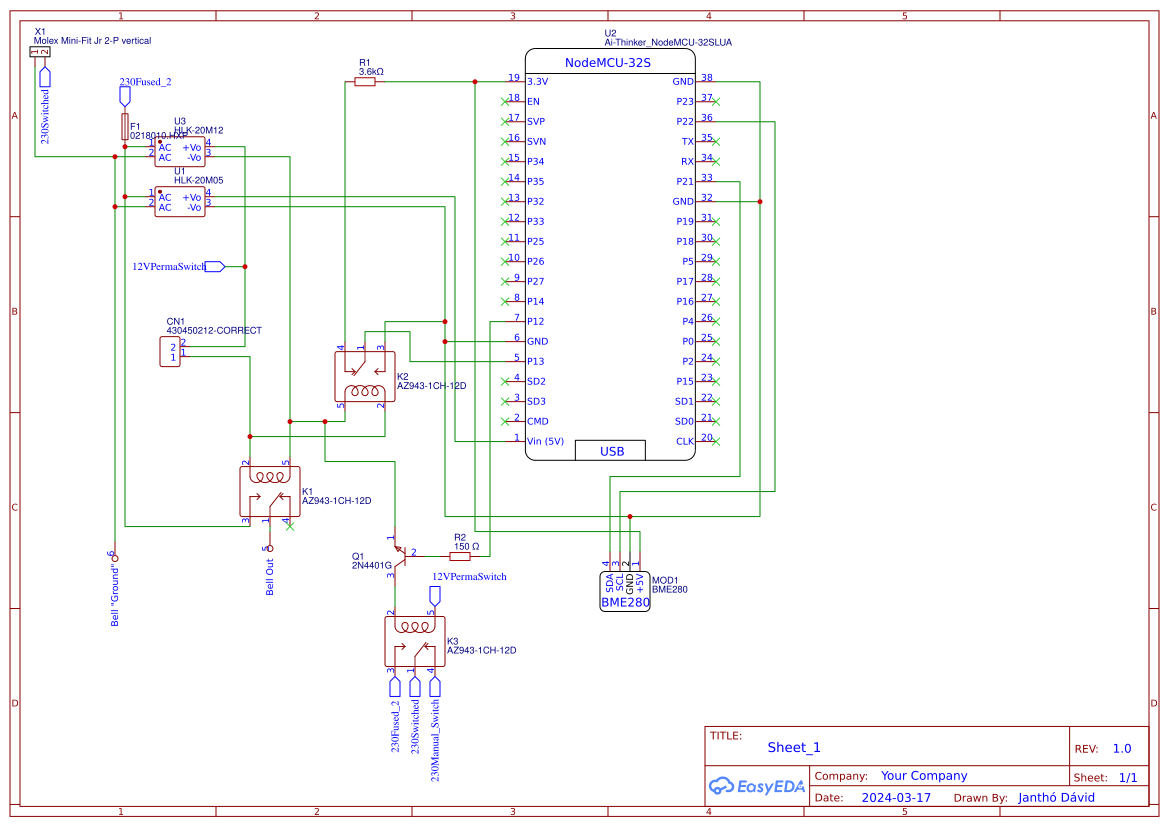 Bell And Weather Sensor - OSHWLab