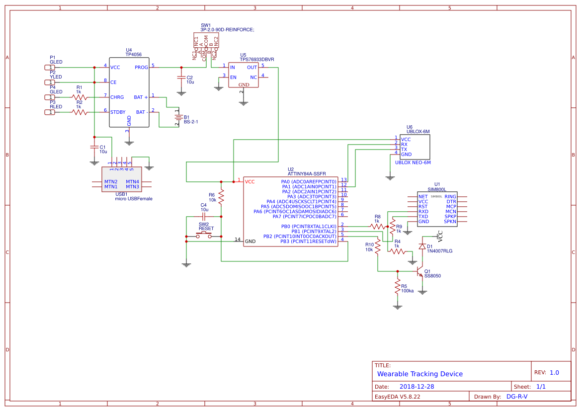 Tracking Device 1 - Platform for creating and sharing projects - OSHWLab