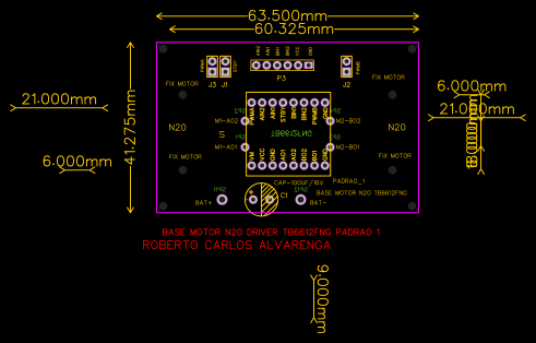 BASE MOTOR N20 ARDUINO MINI TB6612FNG V4 - EasyEDA open source hardware lab