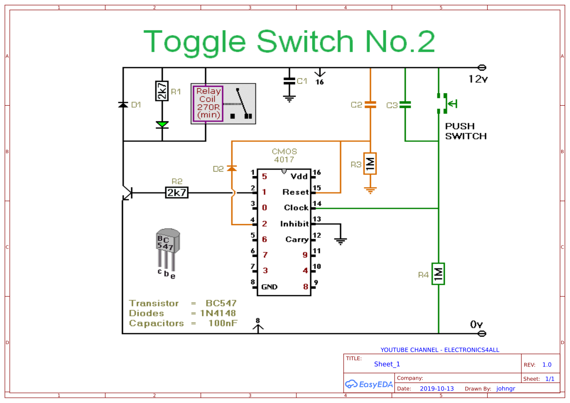 toggle switch - EasyEDA open source hardware lab
