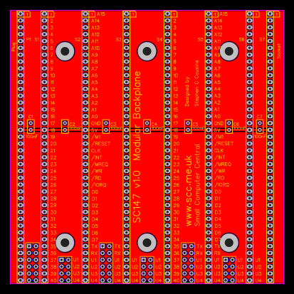 SC147 v1.0 Backplane for RC2014 - OSHWLab