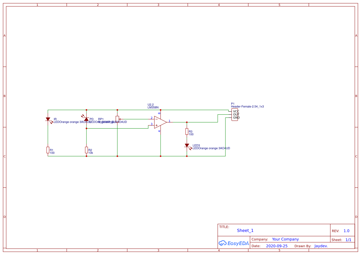 IR senser - EasyEDA open source hardware lab
