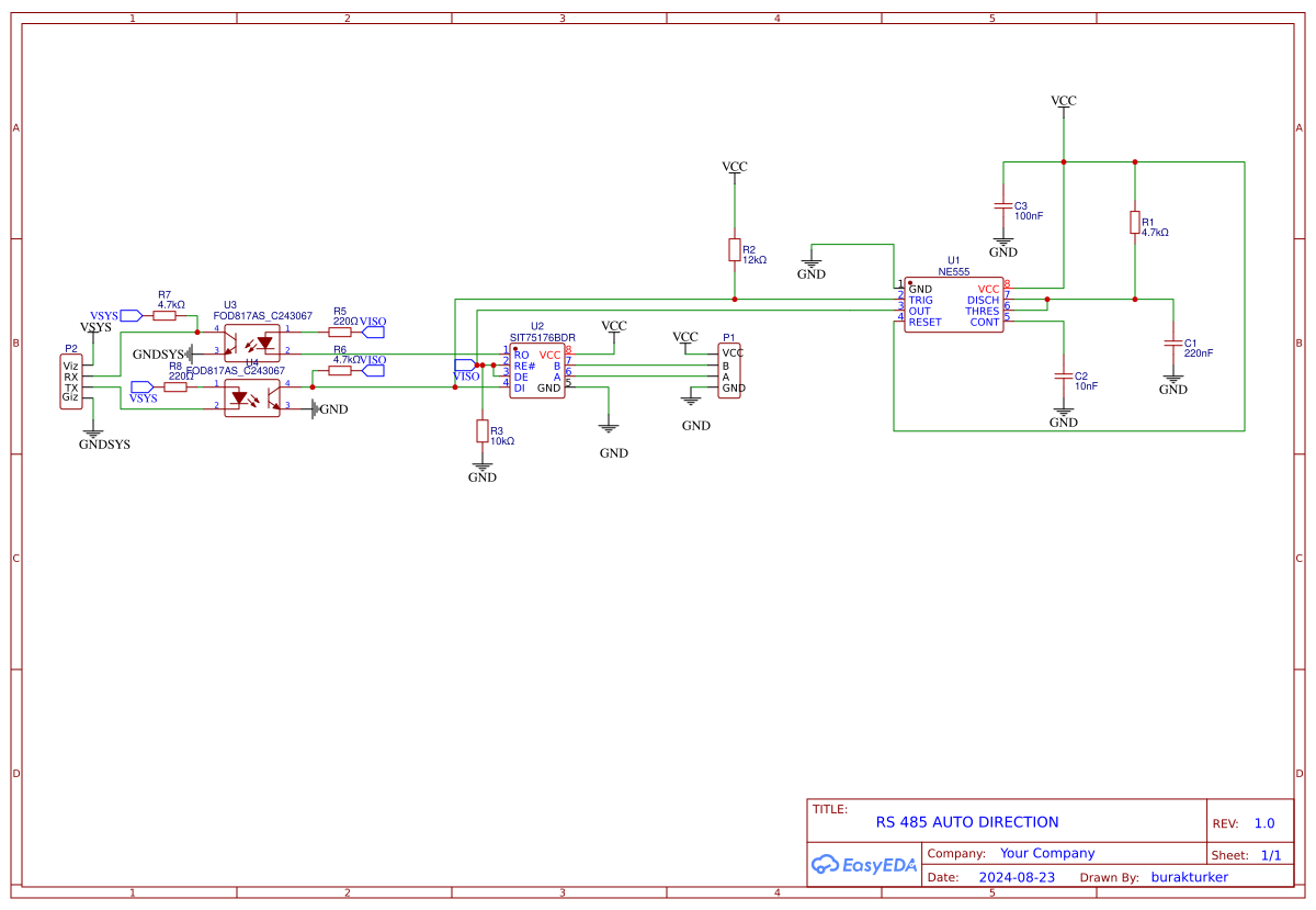 RS-485 AUTO DIRECTION - OSHWLab