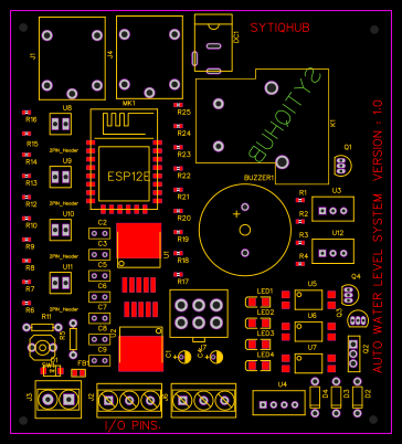 IOT WATER TANK PCB - EasyEDA open source hardware lab
