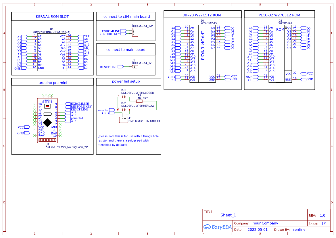 C64 ROM SWITCHER V2 - EasyEDA open source hardware lab