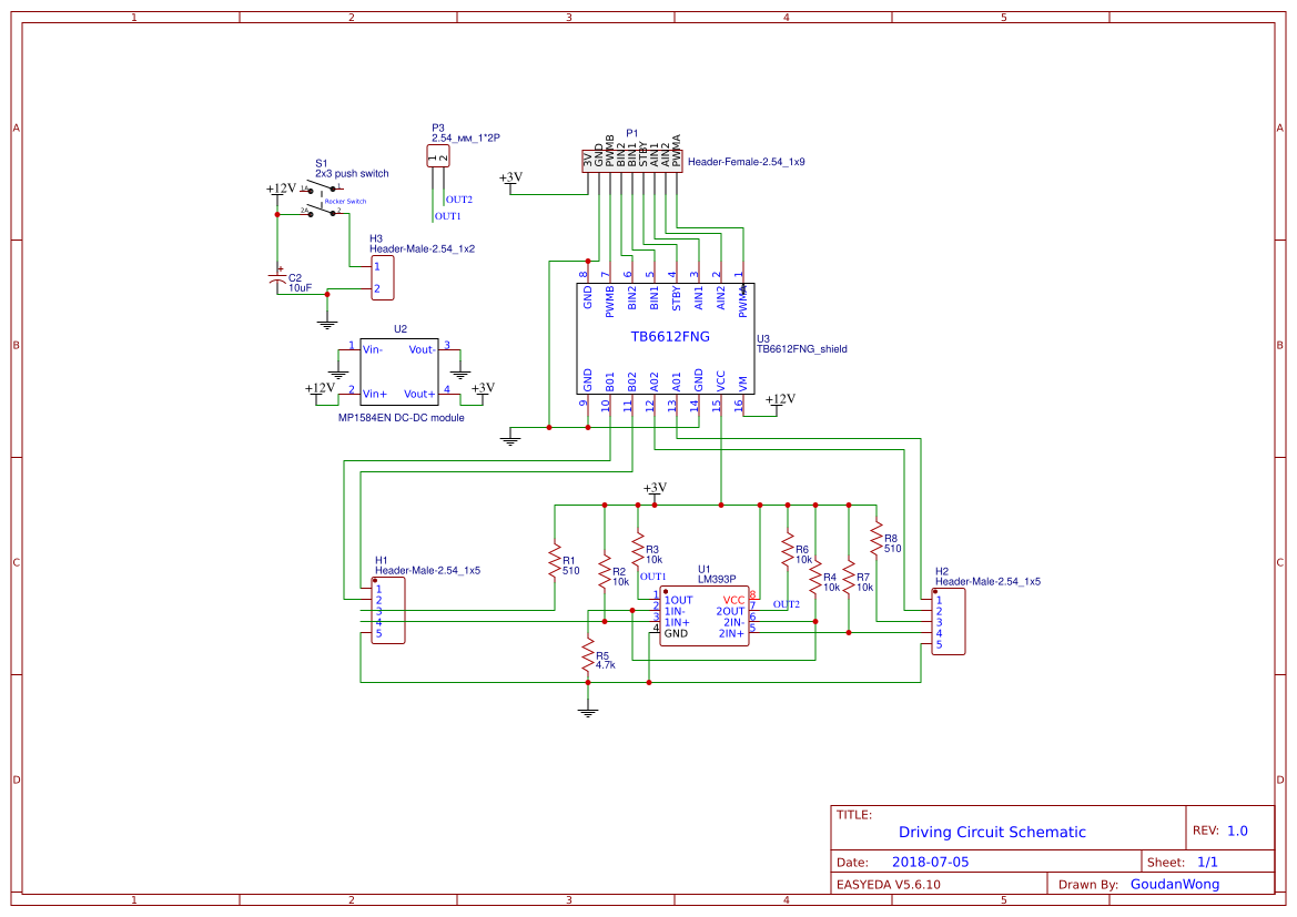 2 Channel 12V Motor Driver With lm393 - EasyEDA open source hardware lab