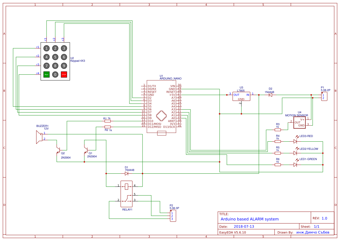Alarm System Platform For Creating And Sharing Projects Oshwlab