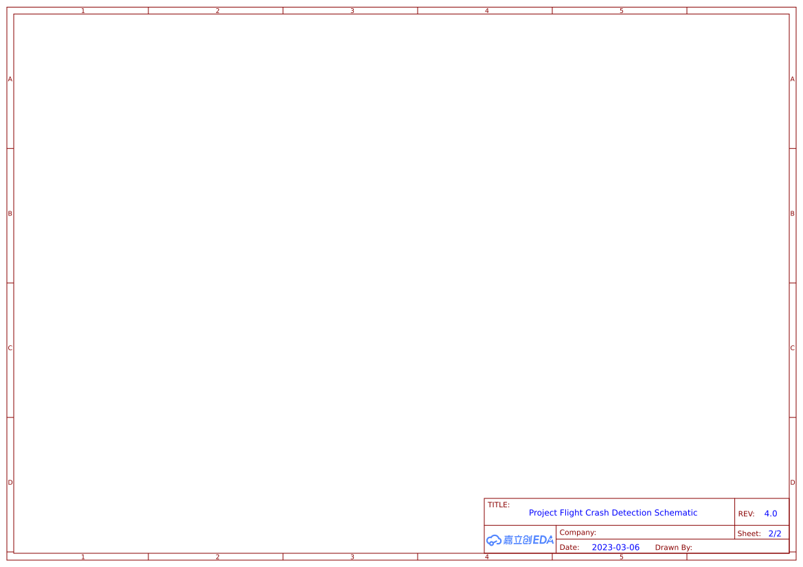 Flight Crash Detection Schematic - EasyEDA open source hardware lab
