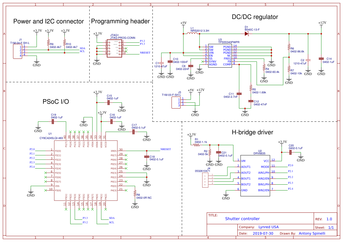 shutter controller - EasyEDA open source hardware lab