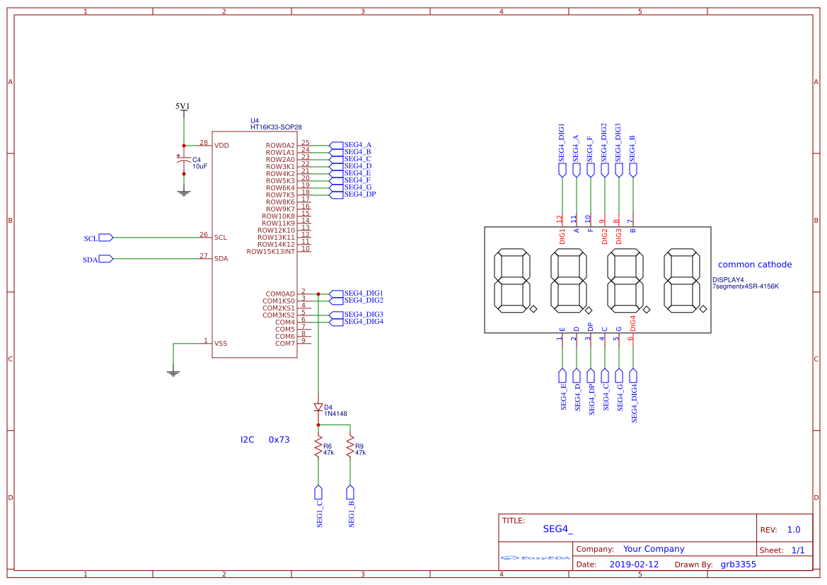 Fnd Display Easyeda Open Source Hardware Lab 3820