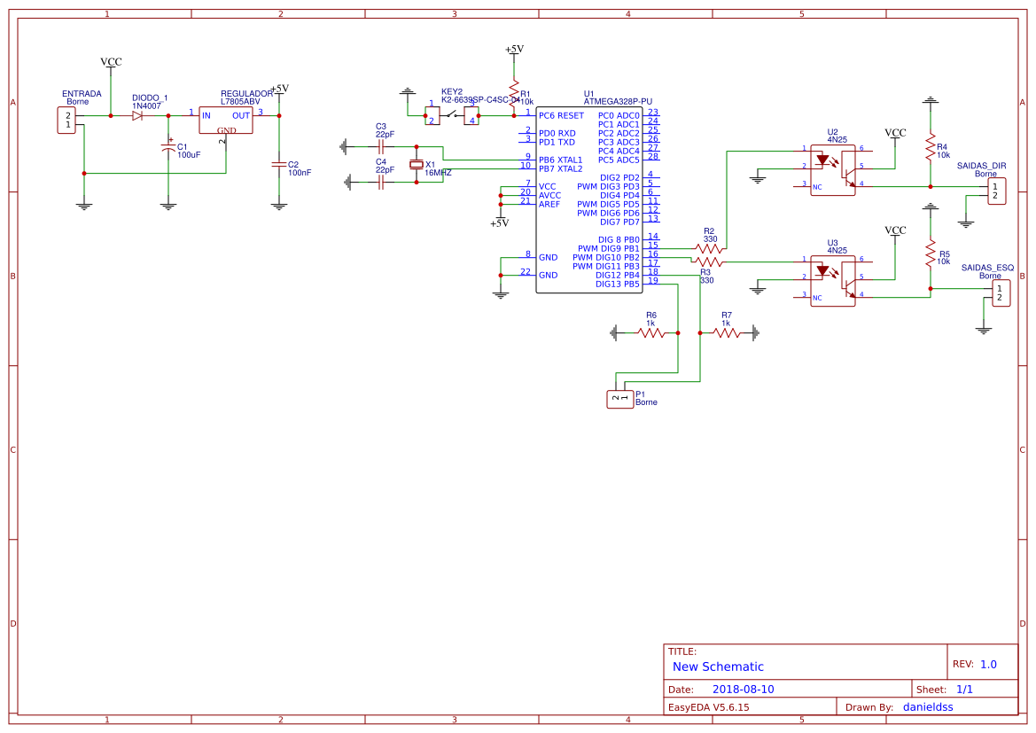 Esquemático Atmega - EasyEDA open source hardware lab
