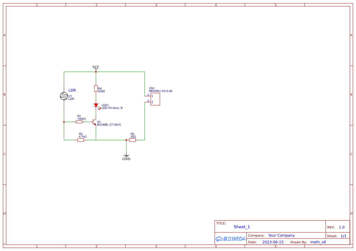 Sensor de Luz - OSHWLab
