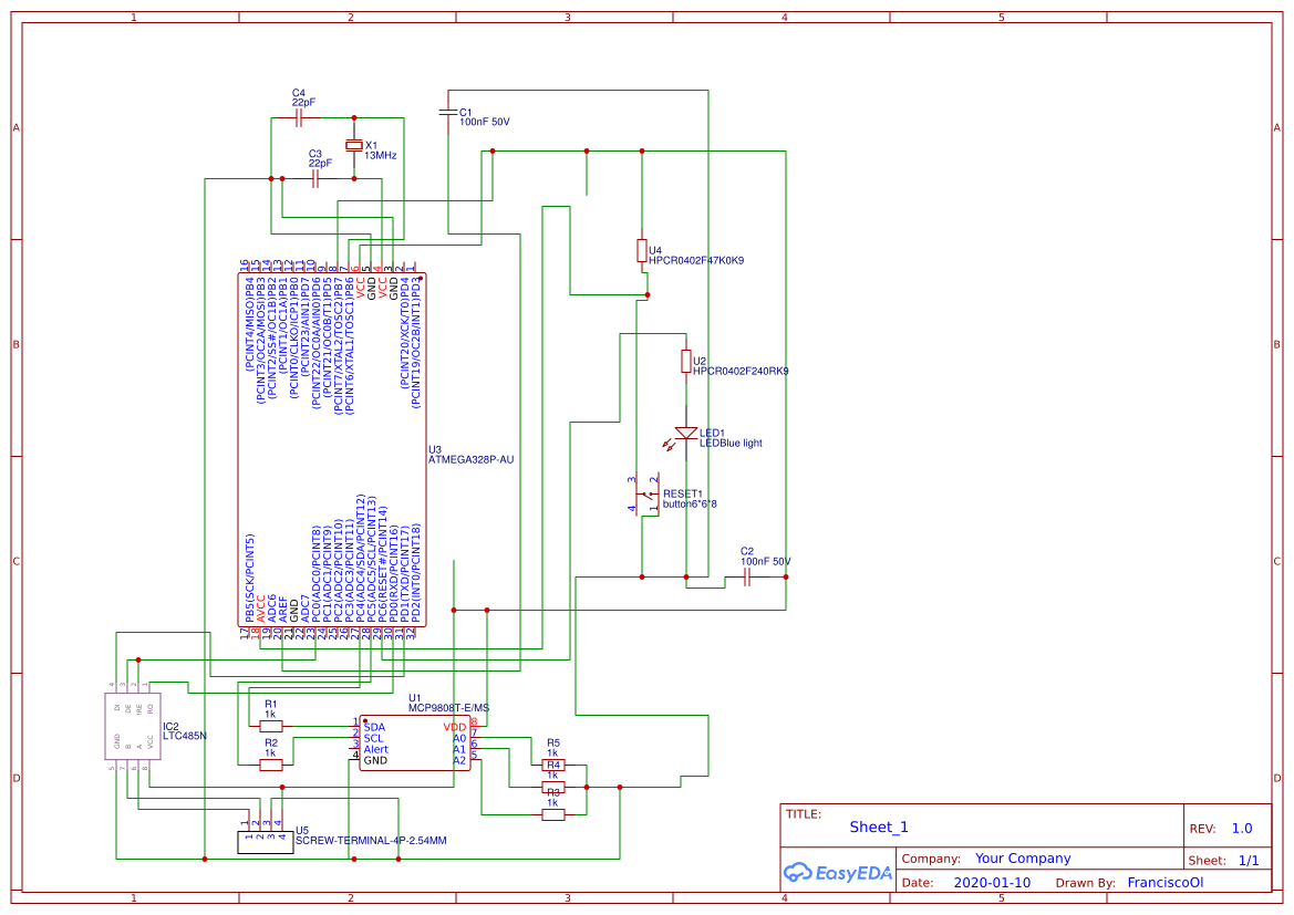 SELE_I2C - EasyEDA open source hardware lab