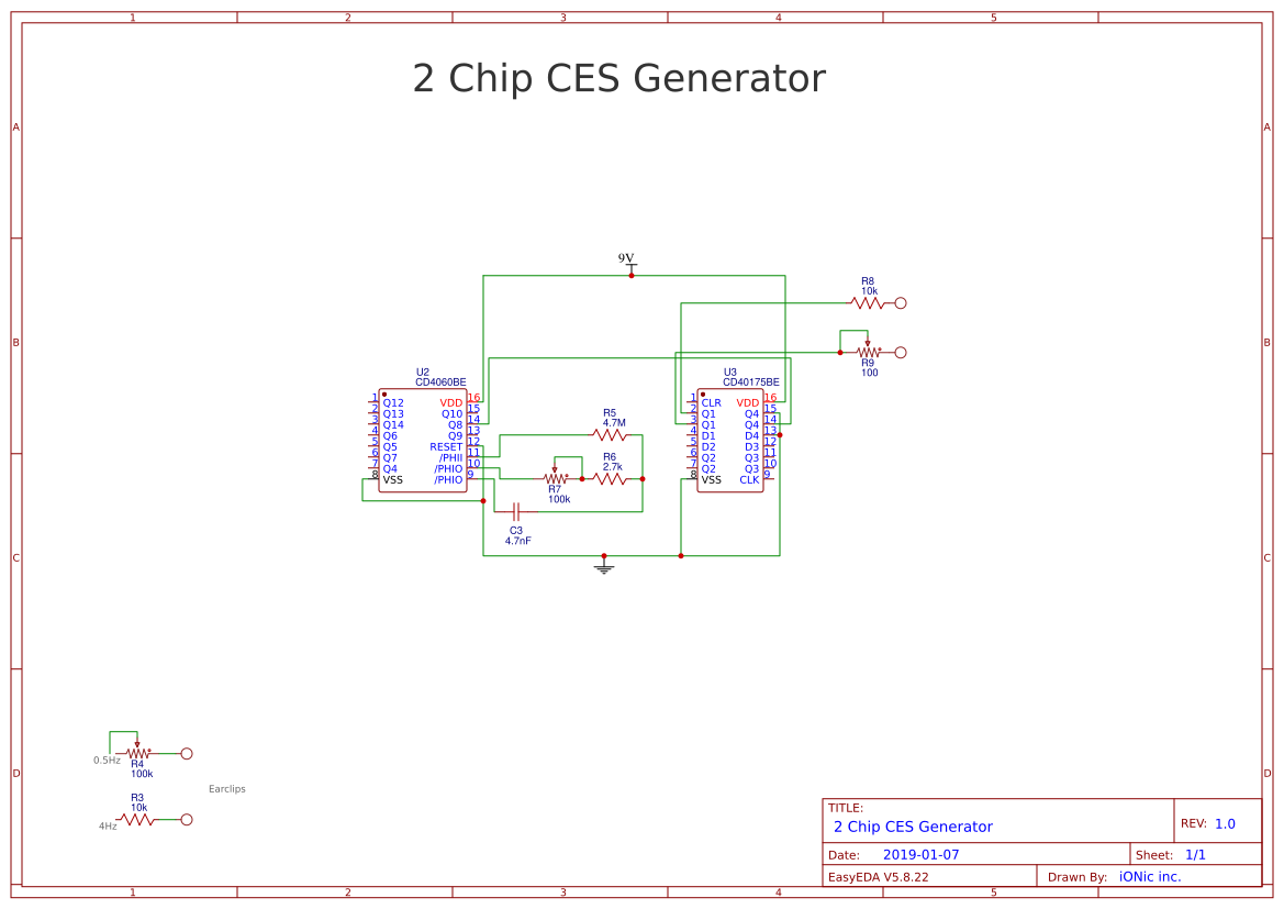 CES(Cranial Electro-Stimulation) Circuits - OSHWLab