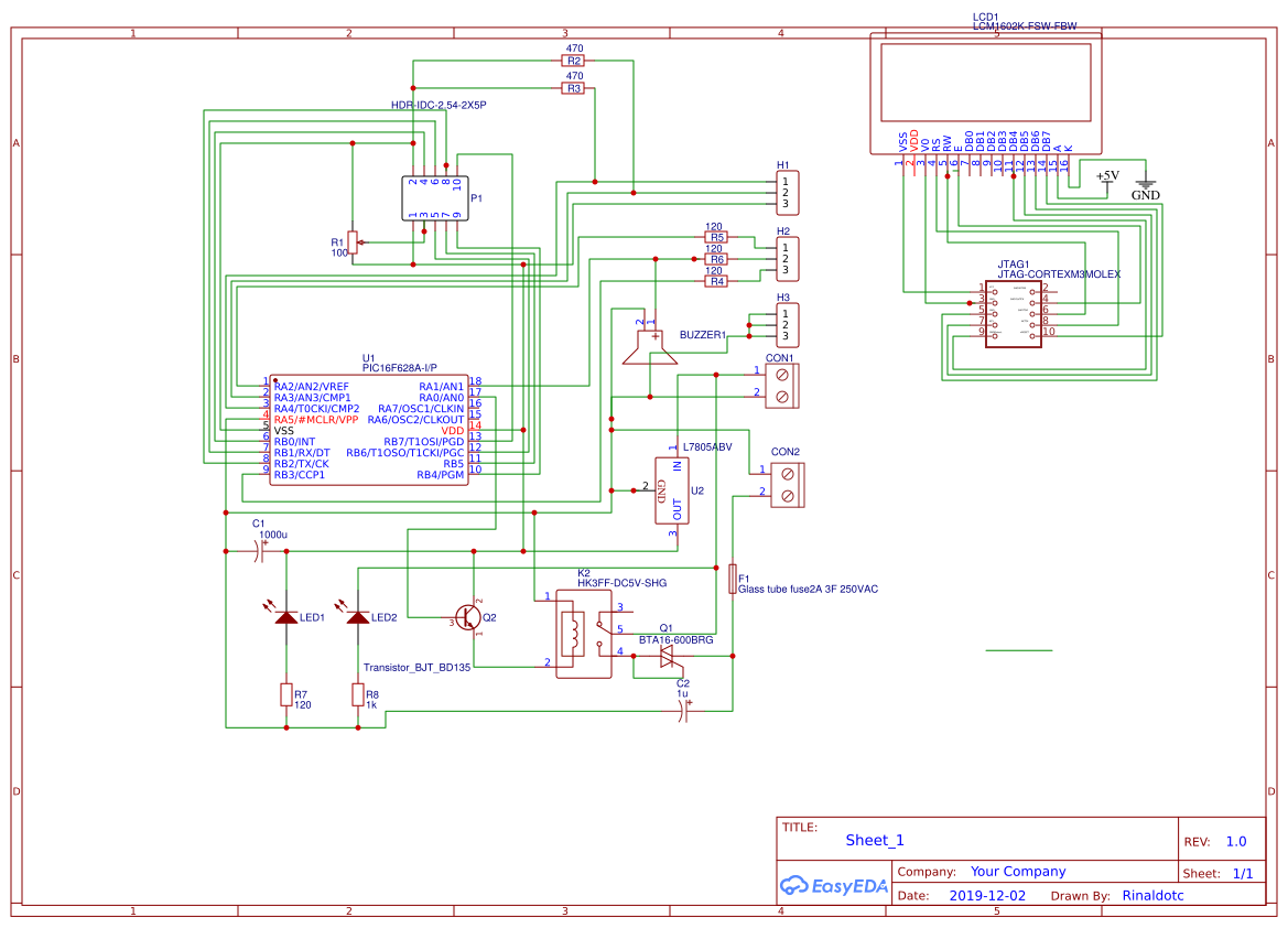 Projeto Microcontrolado Reservatorio de Agua - OSHWLab