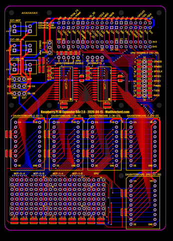 Raspberry Pi 40-channel daisy-chainable IO expander - EasyEDA open source hardware lab