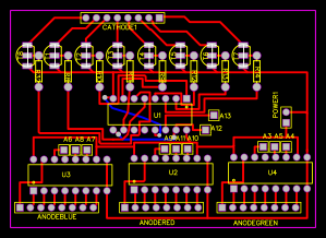 8x8 Matrix Display V2 - EasyEDA open source hardware lab