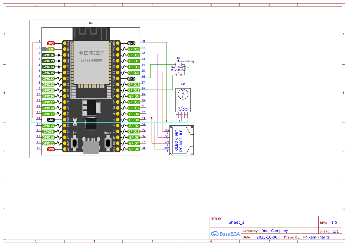 Pocket-CO detector - EasyEDA open source hardware lab