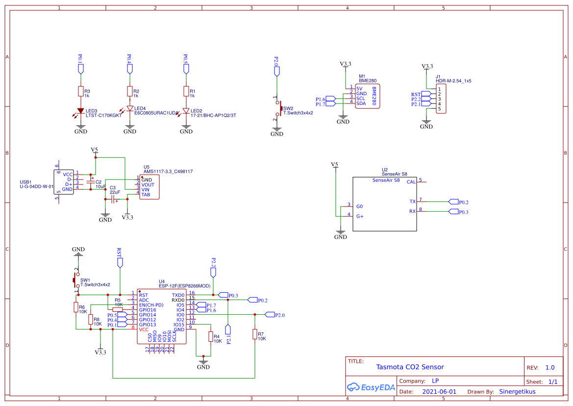 CO2-tasmota - Platform for creating and sharing projects - OSHWLab