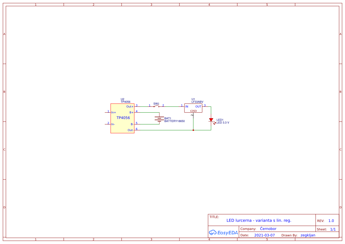 LED lantern - EasyEDA open source hardware lab