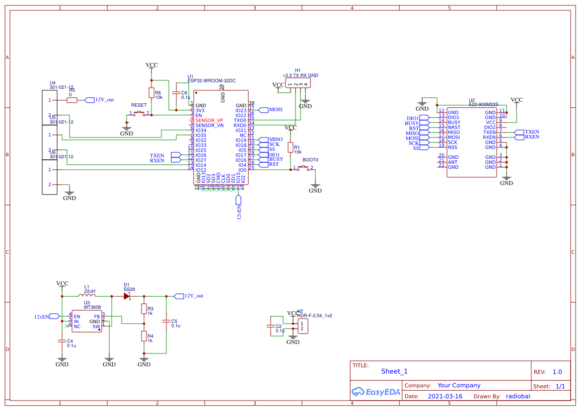 esp32_lrwn - Platform for creating and sharing projects - OSHWLab