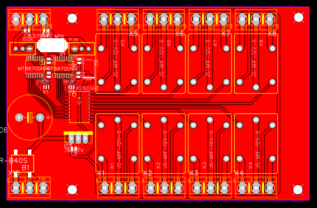 DTMF 8-channel relay controller - OSHWLab