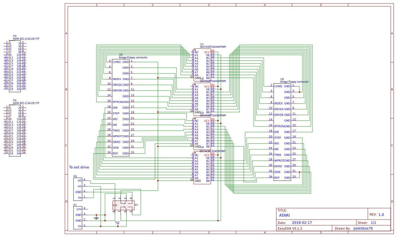 Atari Switch Board - EasyEDA open source hardware lab