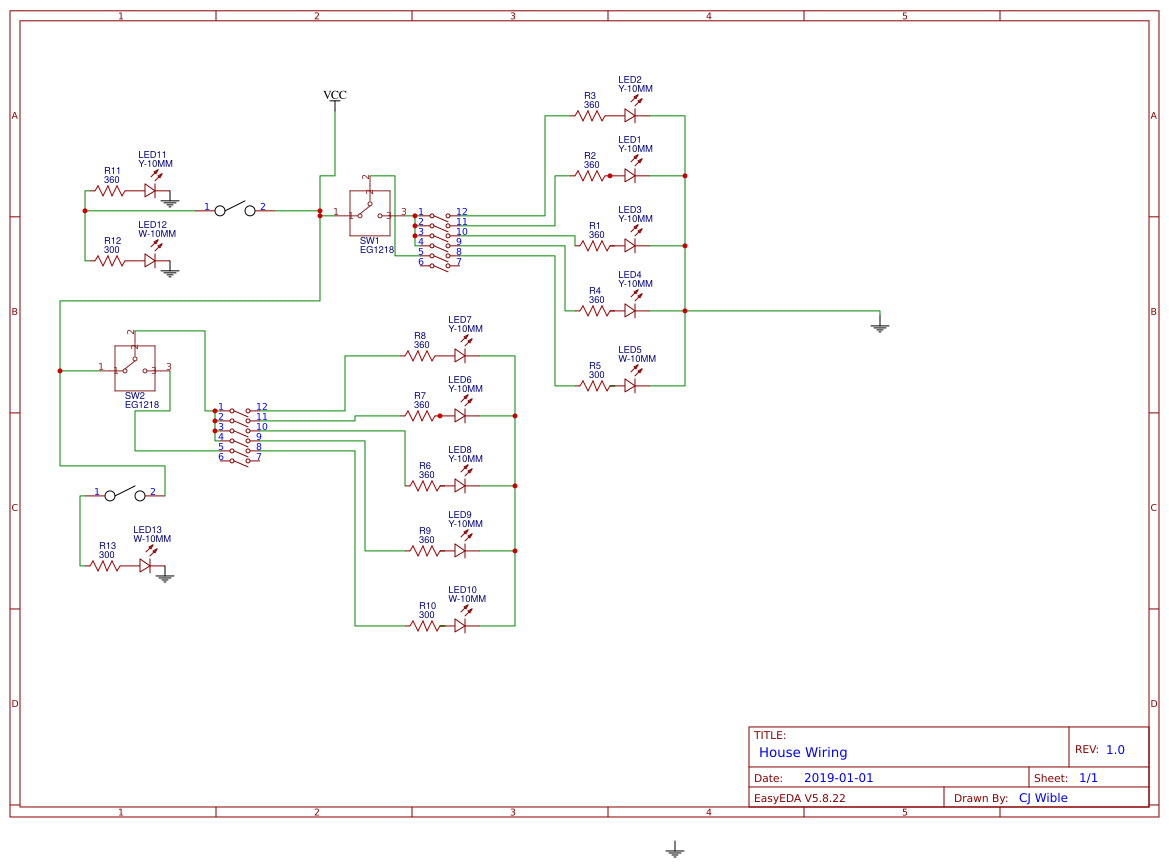 House Wiring - EasyEDA open source hardware lab
