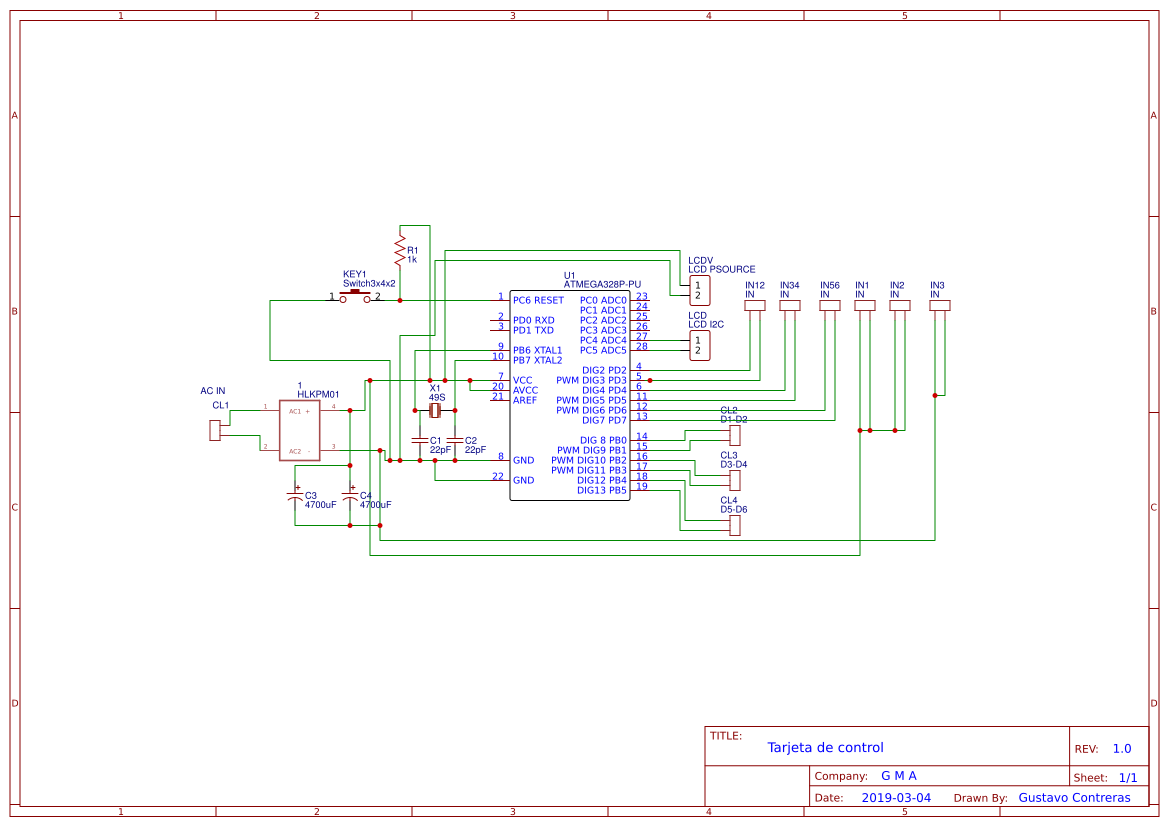 Tarjeta de control - OSHWLab