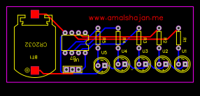 ATtiny85 POV display - EasyEDA open source hardware lab