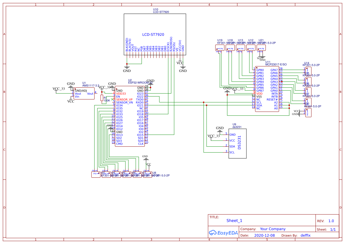 Esp32_st7920 - EasyEDA open source hardware lab