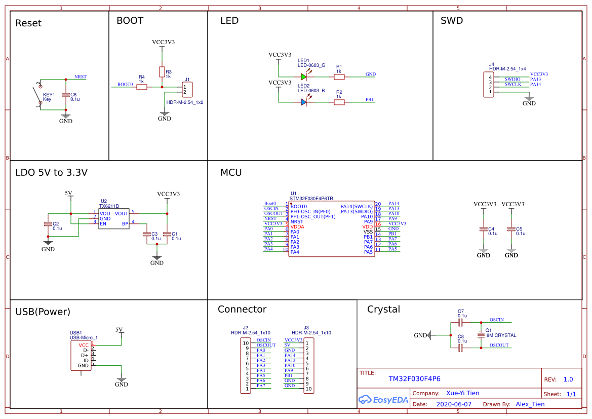 STM32F030F4P6 - EasyEDA open source hardware lab