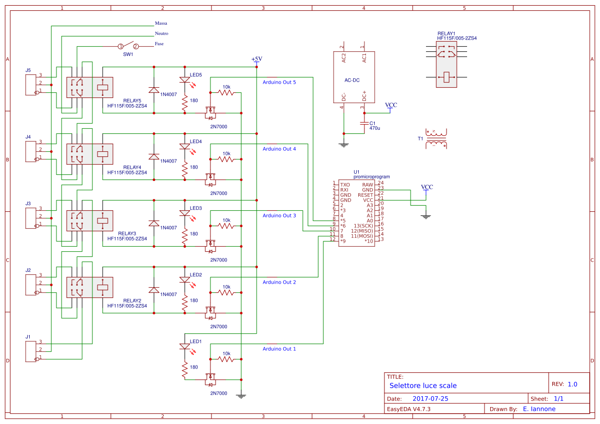 Selettore luce scale - OSHWLab