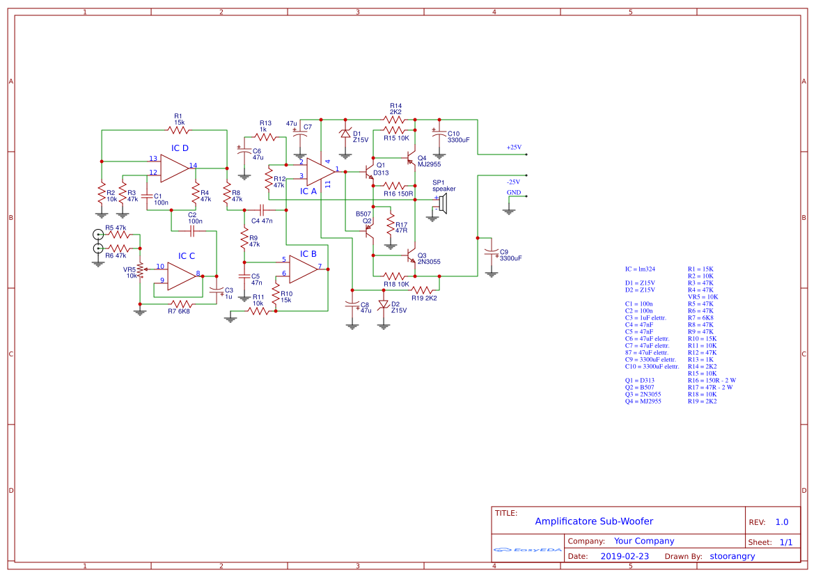 amplificatore per subwoofer - EasyEDA open source hardware lab
