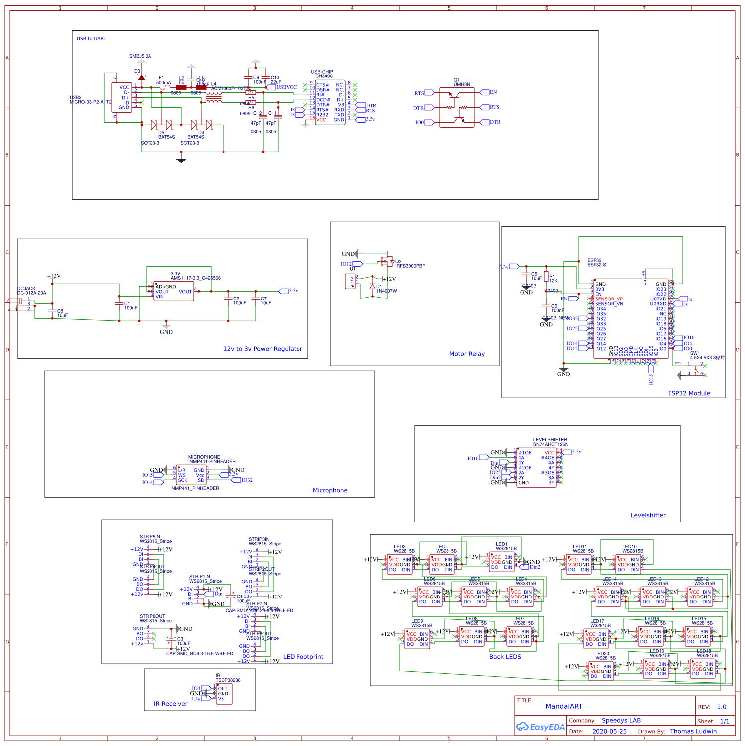 MandalART - EasyEDA open source hardware lab