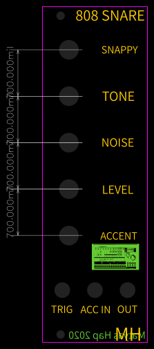 808 SNARE - Eurorack - OSHWLab