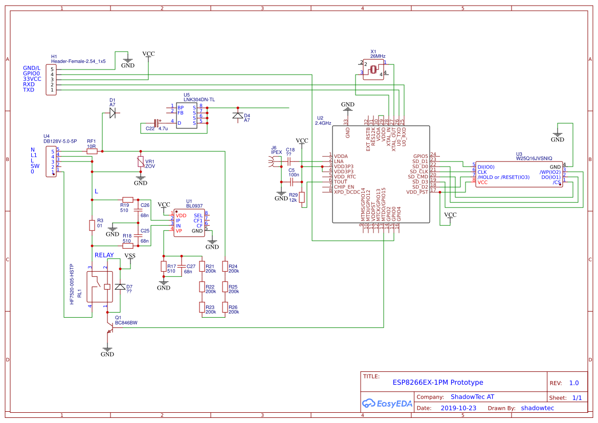 ESP8266-1PM - EasyEDA open source hardware lab