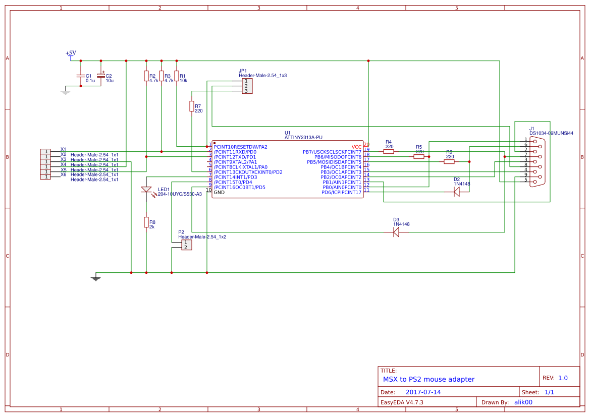 msx_ps2_mouse - EasyEDA open source hardware lab